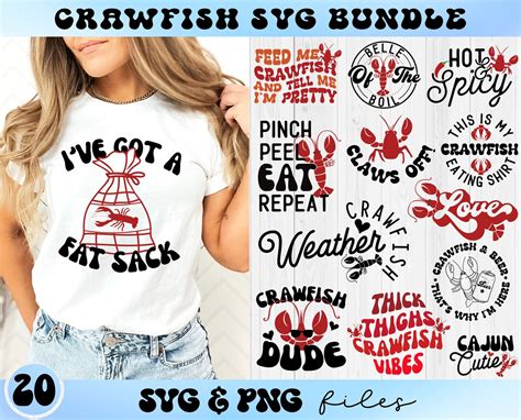 Crawfish Svg Bundle Crawfish Boil Svg Crawfish Shirt Svg Belle Of