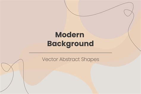 Fashion Stylish Templates With Organic Abstract Shapes And Line In Nude