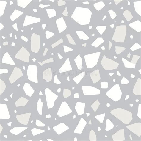 Modern Geometric Terrazzo Pattern Background In Neutral Tones Stock