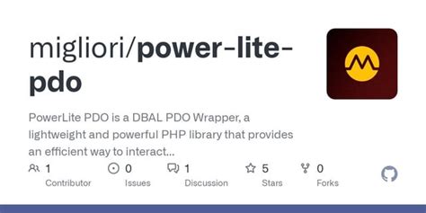 Github Miglioripower Lite Pdo Powerlite Pdo Is A Dbal Pdo Wrapper A Lightweight And