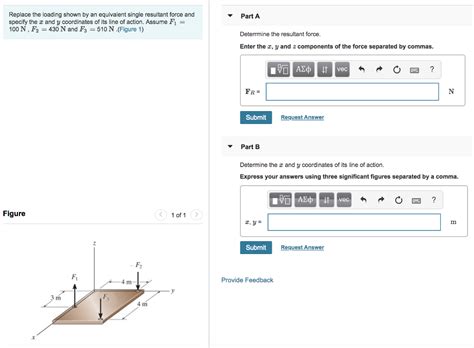 Solved Replace The Loading Shown By An Equivalent Single