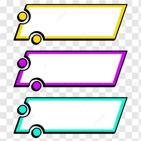 Cute And Bold Text Box Design Illustration With Retro Shadows Colors