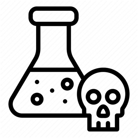 Poison Dangerous Flask Bottle Chemistry Education Science Icon