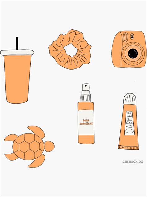 Vsco Girl Sticker Pack Sticker By Saraeckles Redbubble