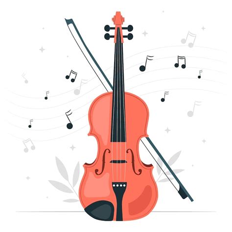 Ilustra o do conceito de violino Vetor Grátis