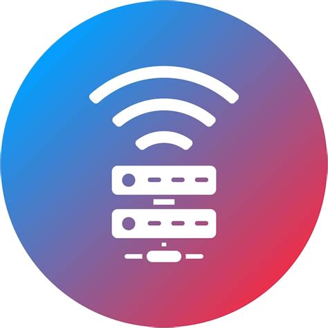 Imagem vetorial de ícone de servidor wi fi pode ser usada para