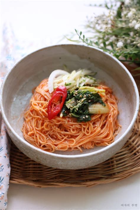 김치 비빔국수 양념장 만들기 열무김치 비빔국수 레시피 만드는법 네이버 블로그