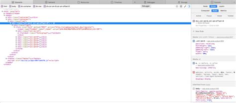 Css How Can I Debug Twitter Bootstrap V4 Alpha Grid Col Sm Offset Not Working Stack Overflow