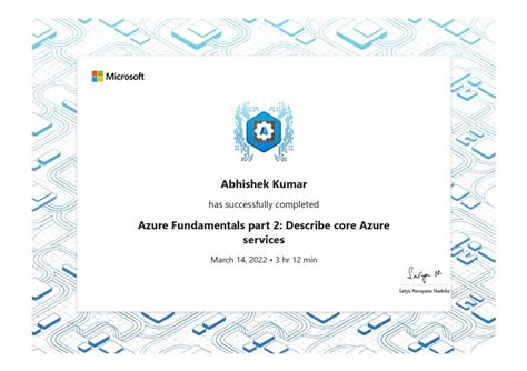Abhishek Kumar On Linkedin Finally First Step Are Completed Microsoftazure Microsoftfundamentals