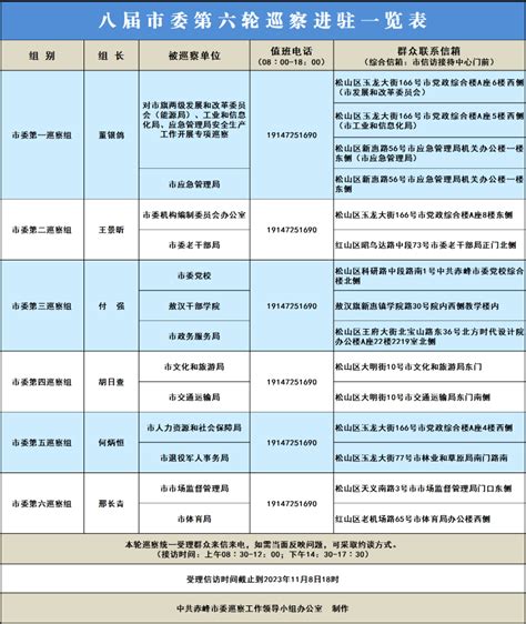 八届市委第六轮巡察完成进驻工作监督问题