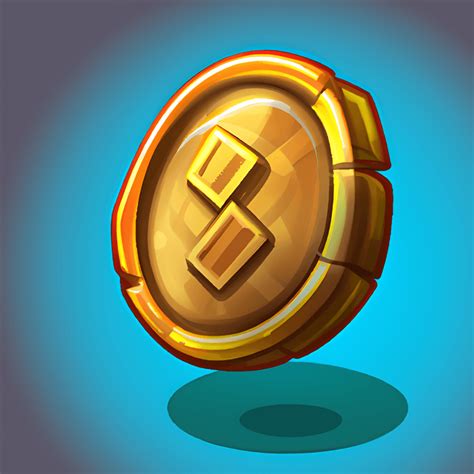 Digital Graphic Coin Cartoon Game Gui · Creative Fabrica