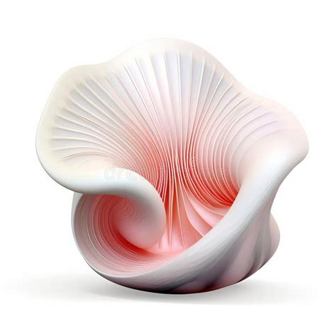 Algorithmic Art Illustration Isolated On White Background Full Body