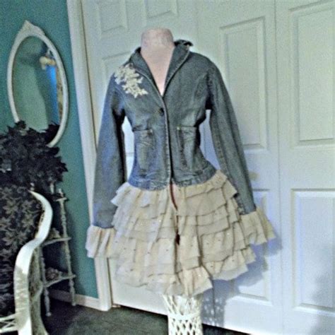 Upcycled Jean Jacket Etsy