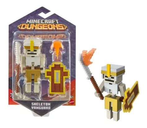 Minecraft Dungeons Figura De Skeleton Mojang Mattel Envío Gratis