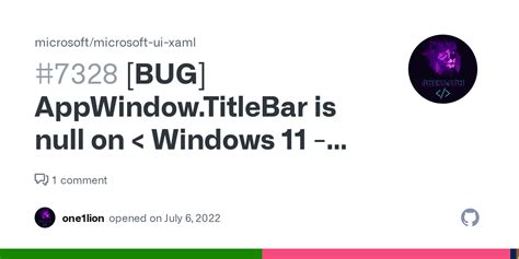 BUG AppWindow TitleBar Is Null On