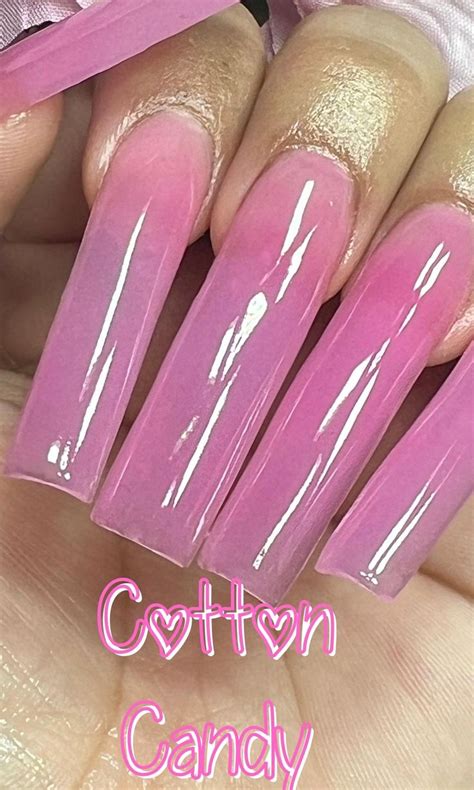 Cotton Candy Sheer Acrylic Powder Etsy In 2025 Bubblegum Pink Nails Cotton Candy Nails