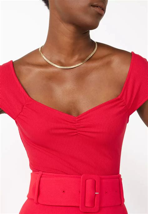 Buy And Other Stories Sweetheart Neck Bodysuit Online Zalora Malaysia