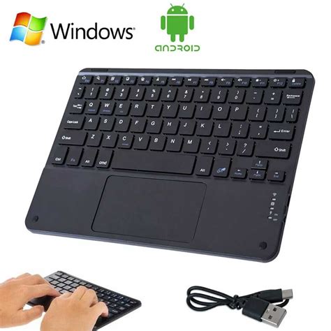 Mini Wireless Bluetooth Compatible Keyboard For IOS Android Windows PC Rechargeable Keyboard