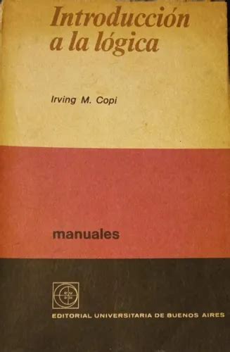 Introducción A La Lógica Irving Copi Mercadolibre