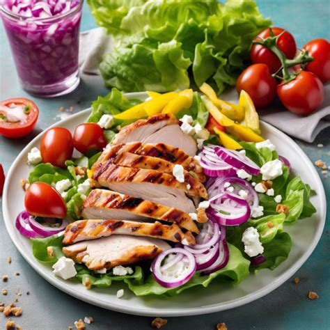 Zesty Grilled Chicken Salad Recipe Cookaifood