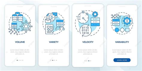 Blue Onboarding Mobile App Screen Identifying Characteristics Of Big