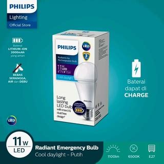 Jual Philips Radiant Line Led Bulb Lampu Emergency Philips 11 Watt
