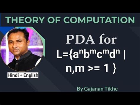 PDA For L A Nb Mc Md N N M Greater Than 1 Theory Of