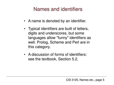 Ppt Names Binding Scope Type Checking Powerpoint Presentation