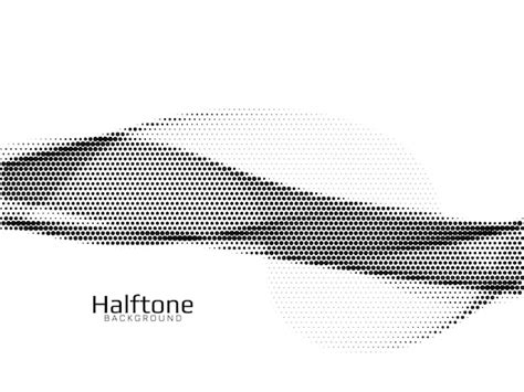 Free Vector Wave Style Halftone Design Background Vector