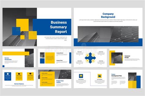 Business Company Introduction Presentation Stock Illustration Illustration Of Brochure