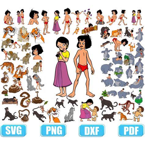Jungle Book Svg Png  Mowgli Svg Baloo Svg The 56 Off