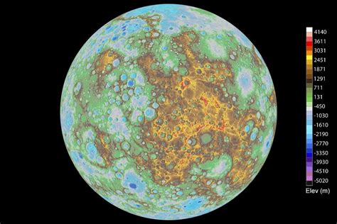 Messenger Spacecraft Provides First Global Topographical Model Of Mercury