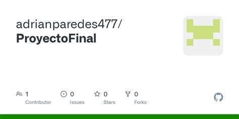 Github Adrianparedes477proyectofinal