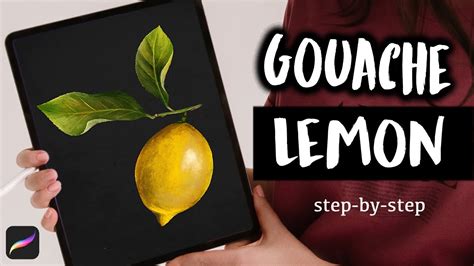 🍋 Drawing A Realistic Lemon In Procreate Easy Tutorial For Beginners