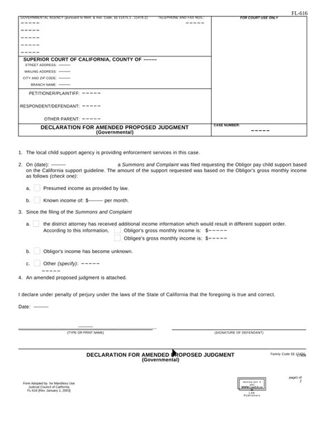 Proposed Judgment California Doc Template PdfFiller