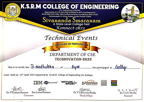 Coding Ksrmcollege Techenthusiast Techevents Continuouslearning Madhulika B