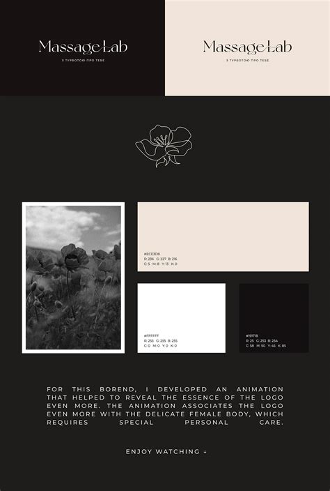 Massage Lab Logo For A Massage Salon On Behance