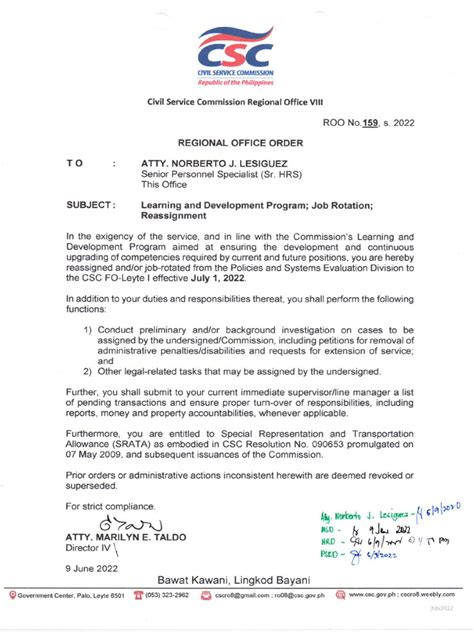 reassignment pdf