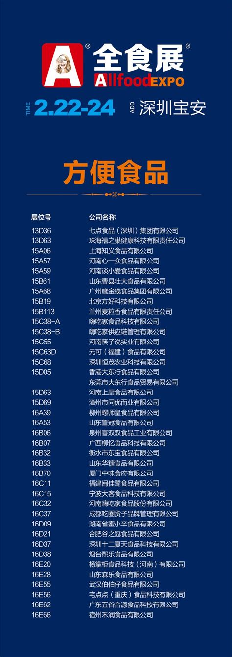 上届展商名录 全食展【网站】2025深圳食品饮料展 2025深圳全食展 2025深圳全球高端食品饮料展览会