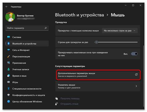 Настройка мыши в Windows 11