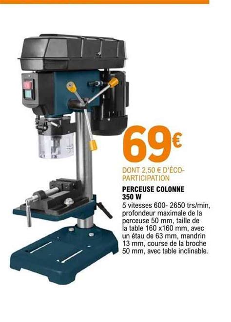 Promo Perceuse Colonne W Chez E Leclerc Icatalogue Fr