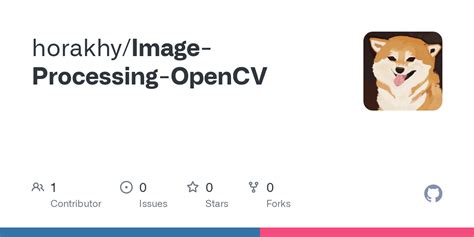GitHub Horakhy Image Processing OpenCV
