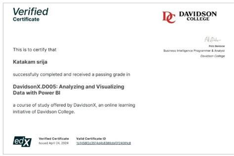 Katakam Srija On Linkedin Powerbi Dataanalysis Edxcompletion