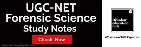 UGC NET Forensic Science Study Notes All Units All Subjects Topics As Per New Updated