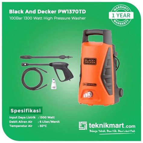 Jual Jual Promo Black And Decker Pw1370td 100bar 1300watt High Pressure