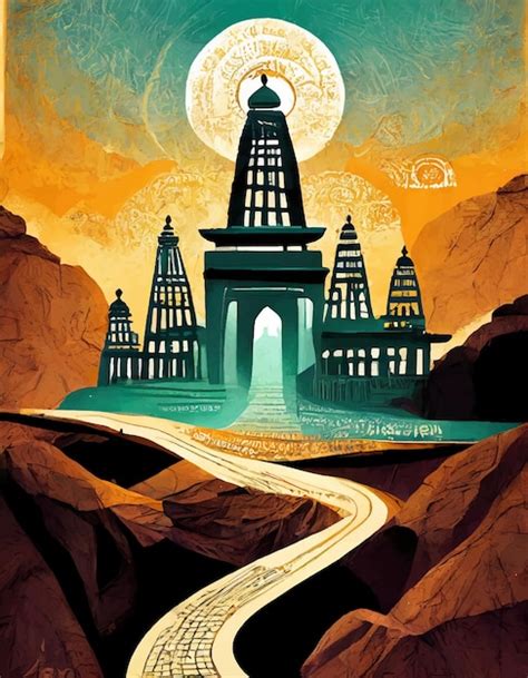 Premium Vector India Monuments Vector Illustration