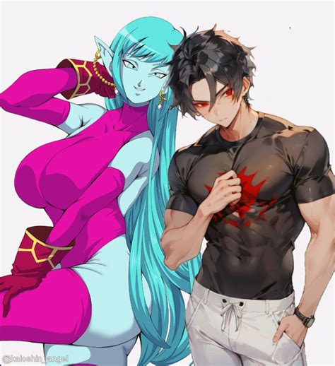 Rule 34 Aeos Agios Ai Generated Aios Aiosu Blue Body Blue Eyes Blue