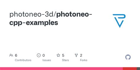 GitHub Photoneo 3d Photoneo Cpp Examples