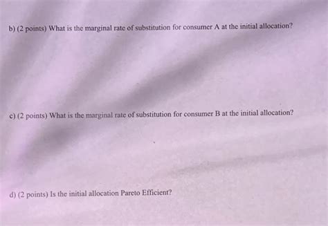 Solved 3 12 Points Suppose There Are Two Consumers A And