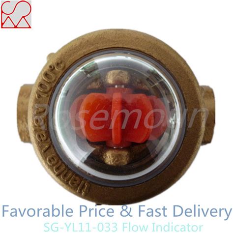 Rotating Van Brass Flow Indicator For Liquids Brass Flow Indicator